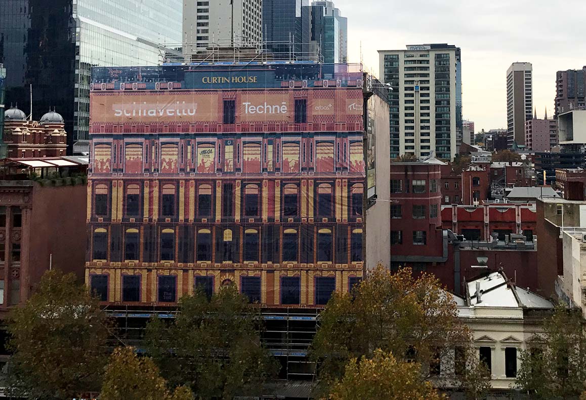 Curtin House Construction Hoarding | Schiavello Construction